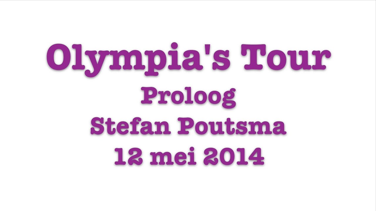 Olympia's Tour 2014 Proloog Stefan Poutsma Cyclingteam Jo Piels - YouTube