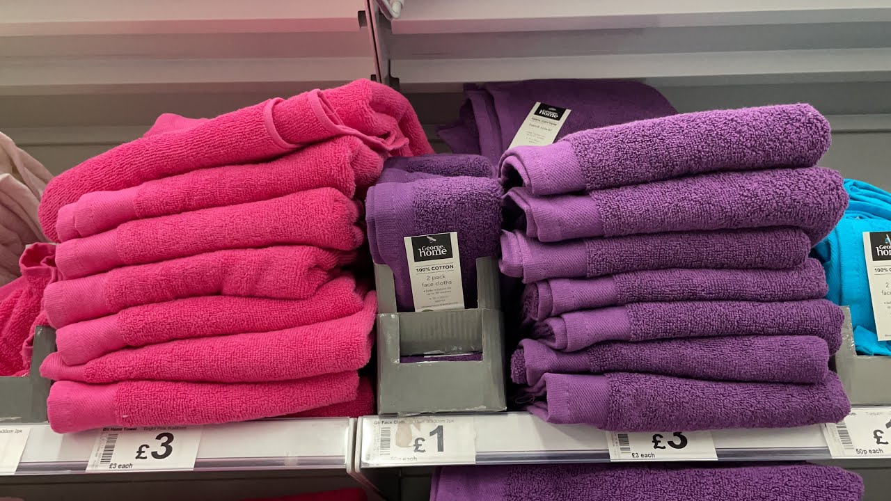 ASDA UK Bath Sheets & Towels - May 2021 - YouTube