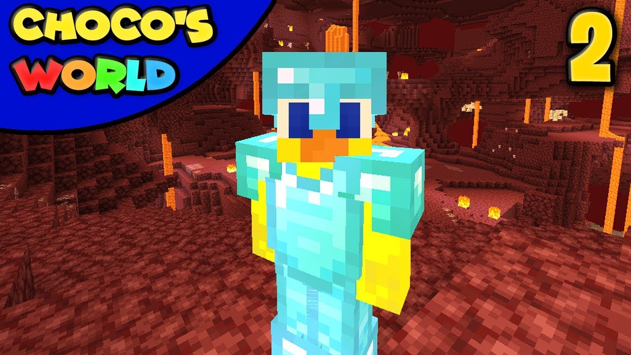 The Nether & Mining Adventure | Choco's World (Hardcore Vanilla) | Ep 2 - YouTube