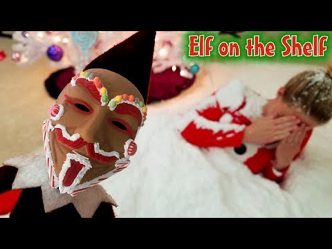 Evil Elf on the Shelf Disquised as Gingerbread Man Buried Our Mom in Snow! Game Master! Day 12