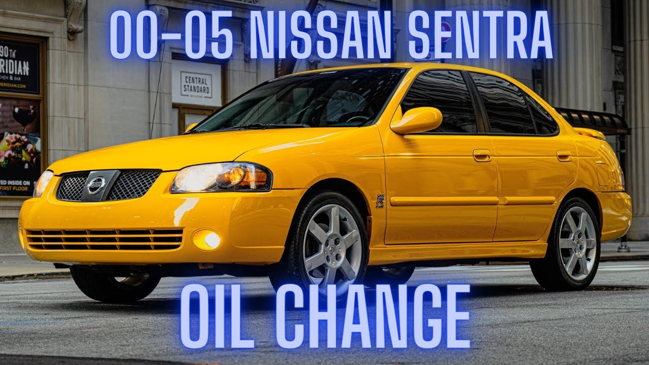 2000-2005 Nissan Sentra oil change - YouTube