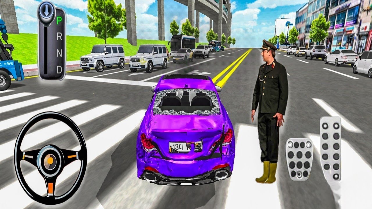 New purple Mercedes G70 Car For crazy Driving–3D driving class gameplay ...