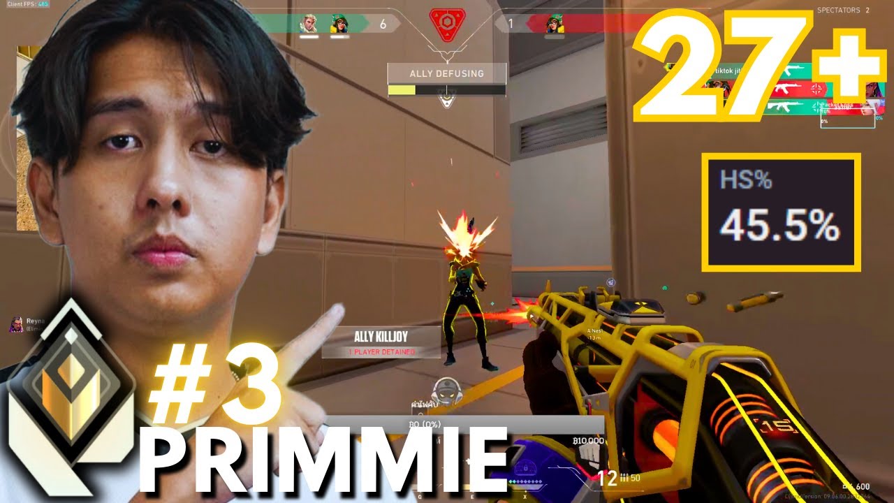 Primmie Headshot Machine HS 45.5% - #3 Radiant! [APAC] #primmie - YouTube