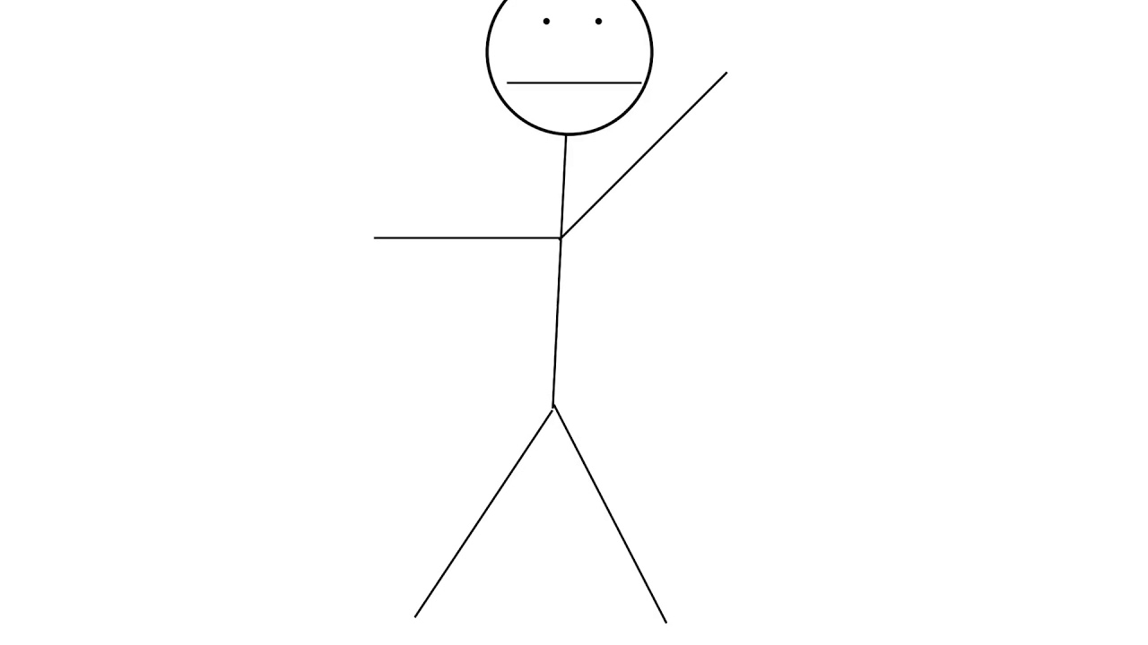Stick man saying hello to all - YouTube