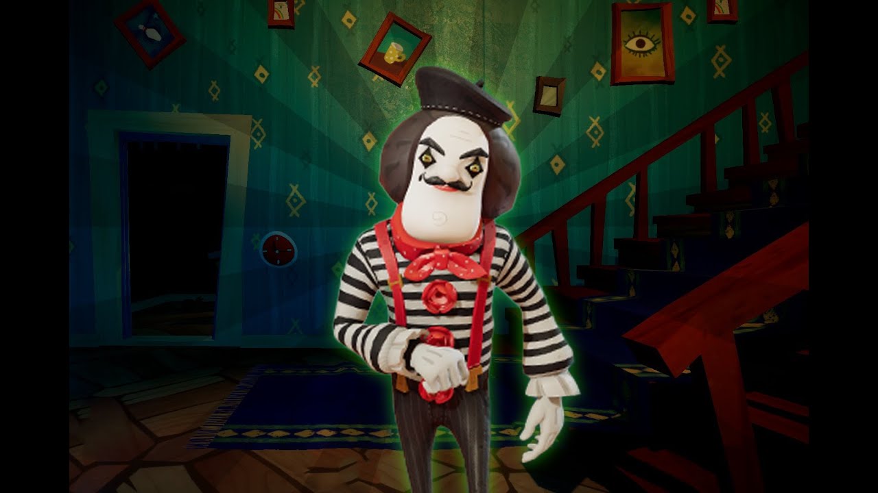 Secret Neighbor Clown Neighbor New Skin Gameplay - YouTube