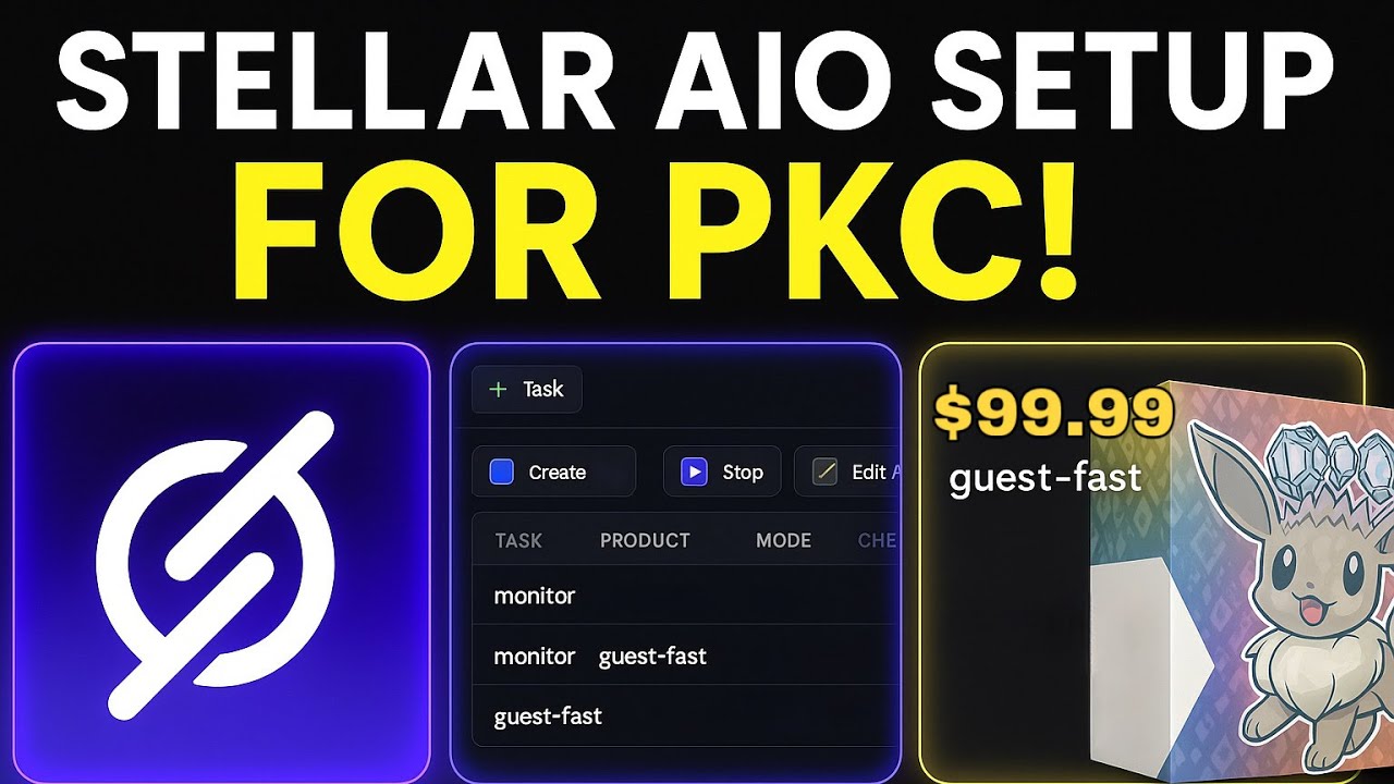 Stellar AIO Setup for Pokémon Center! - YouTube