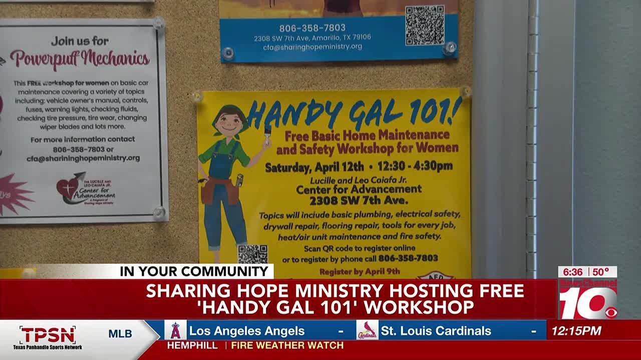 Sharing Hope Ministry hosting free ‘Handy Gal 101′ workshop - YouTube