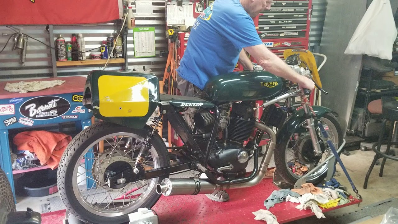 1971 BSA B50 AHRMA 500cc Sportsman Racer - YouTube