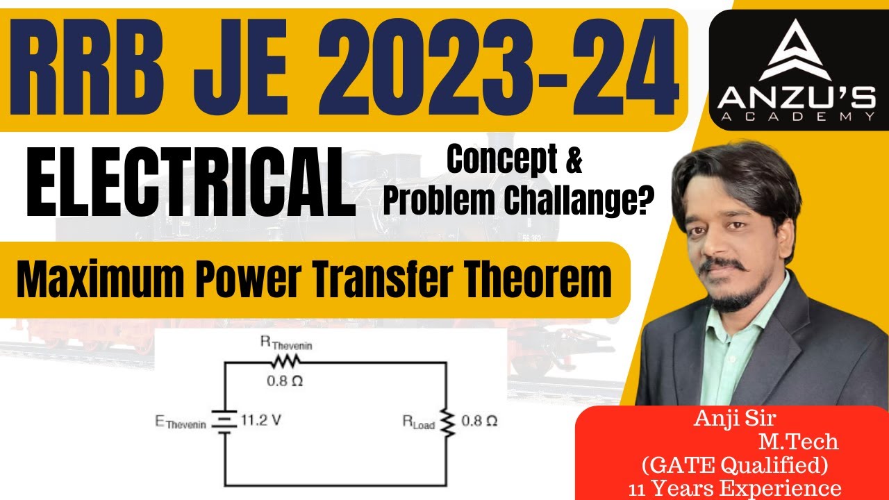 Maximum Power Transfer Theorem | MPTT Problems | RRB JE Electrical ...