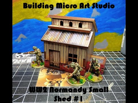 Building Micro Art Studio WW2 Normandy Small Shed #1 - YouTube