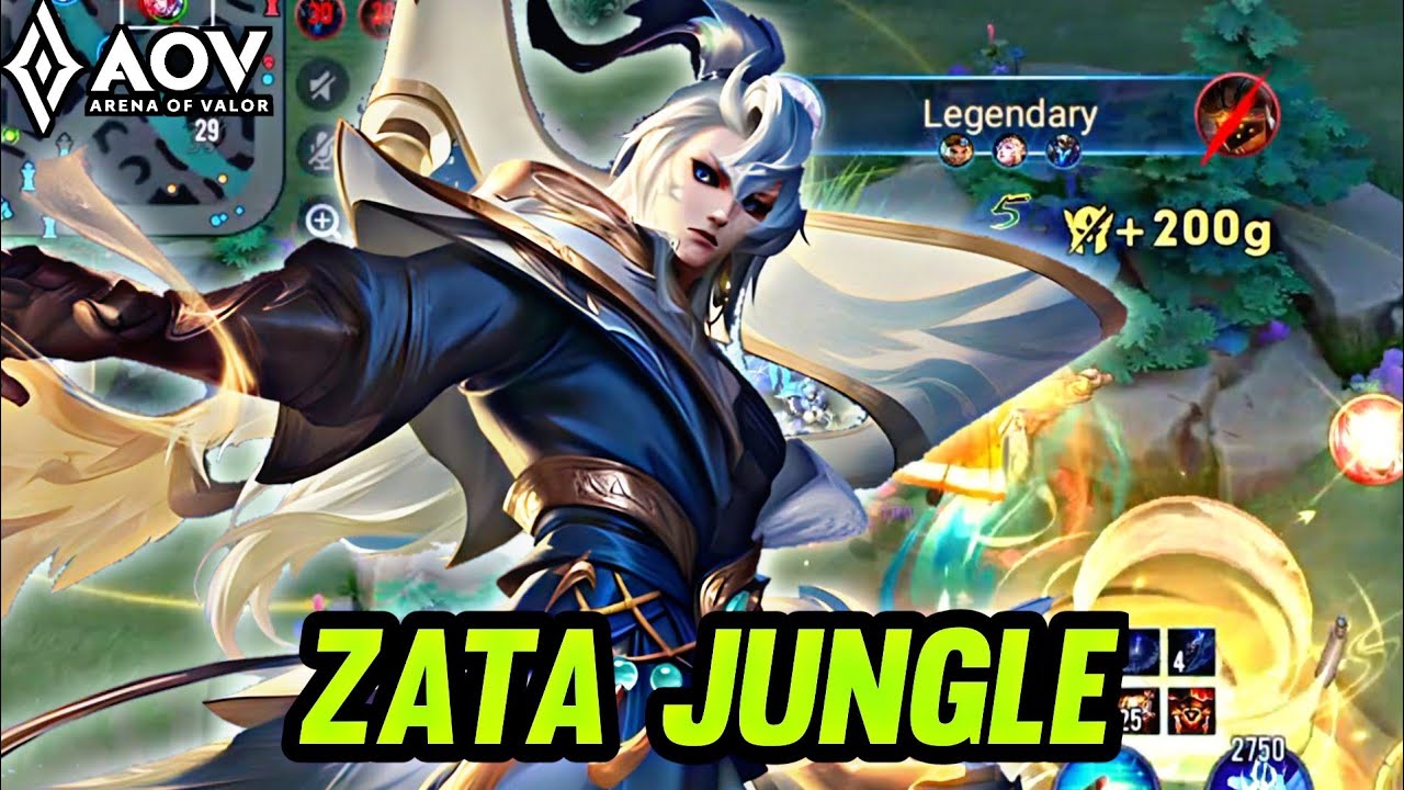 NEW SKIN ZATA CELESTIAL SHADOWING | ZATA JUNGLE - ARENA OF VALOR - YouTube