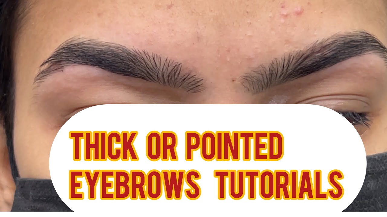 Thick long n pointed eyebrows tutorials.Eyebrows tutorials for ...