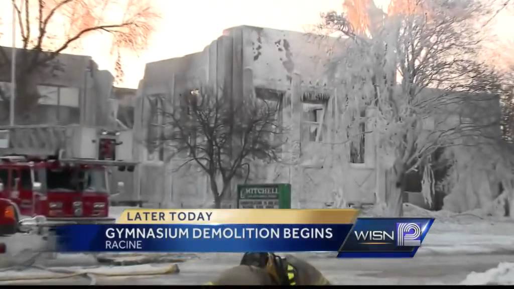 Demolition to begin on fire-damaged Racine school - YouTube