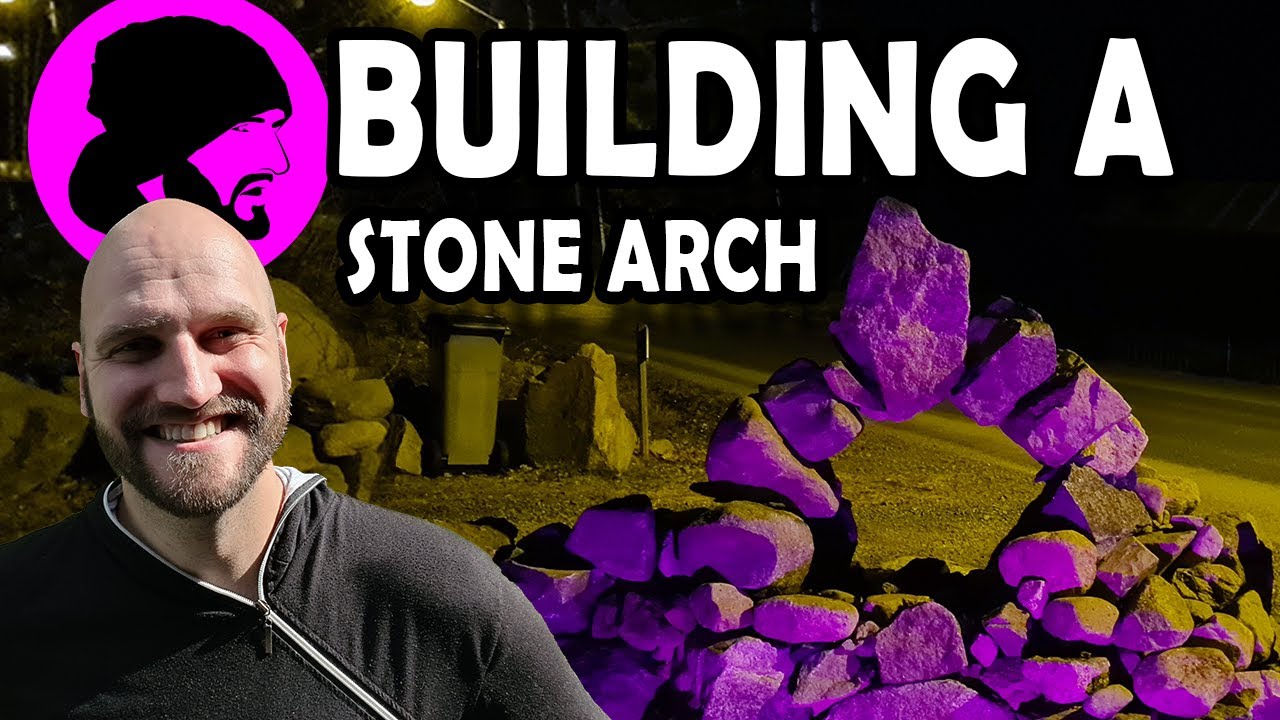 Building a stone arch, with natural rocks - YouTube