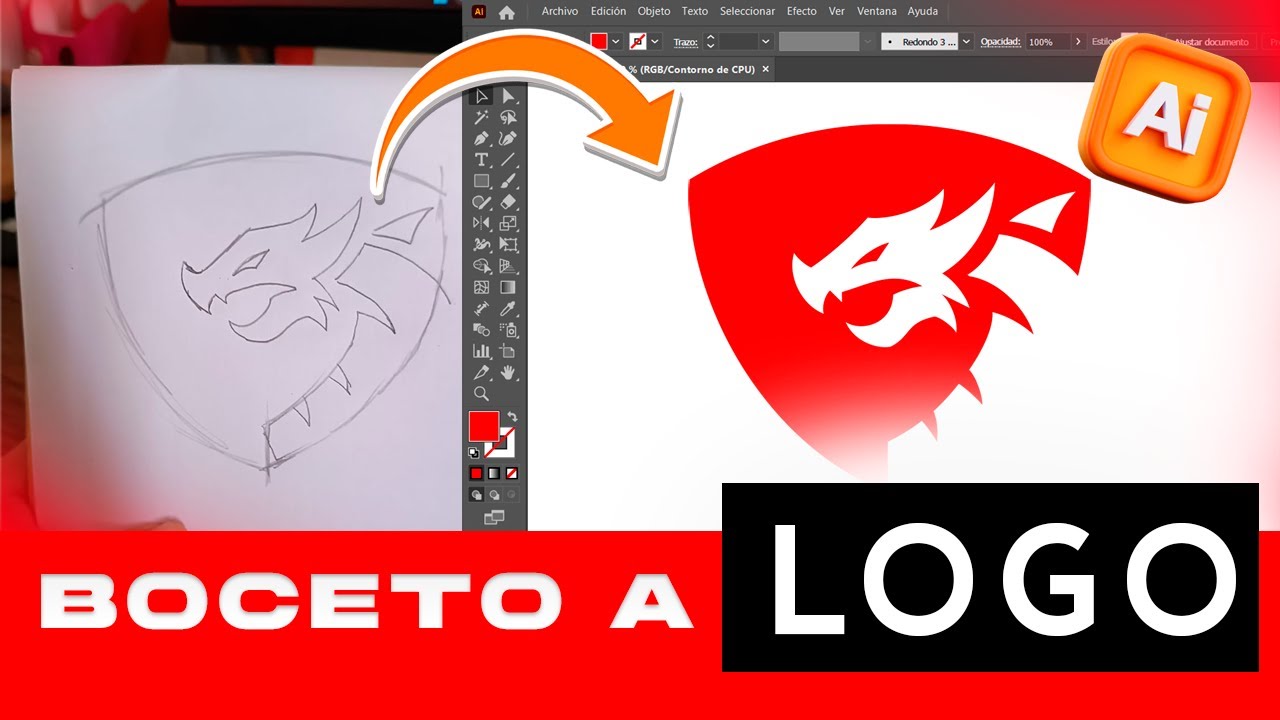 Domina el Arte de crear LOGOS |TUTORIAL | Illustrator y la Pluma te ...