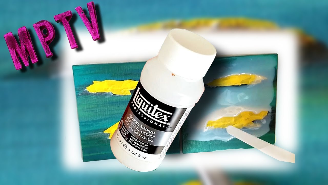 Abstract painting demonstration: Playing with Liquitex Modeling paste ...