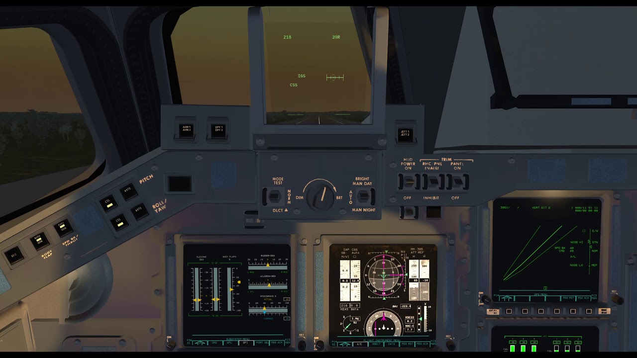 Final Approach at KSC Flight Gear Space Shuttle - YouTube