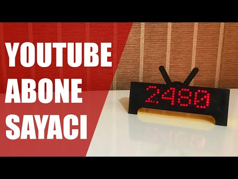 Youtube Abone Sayacı! - ESP8266 - DOT MATRİX