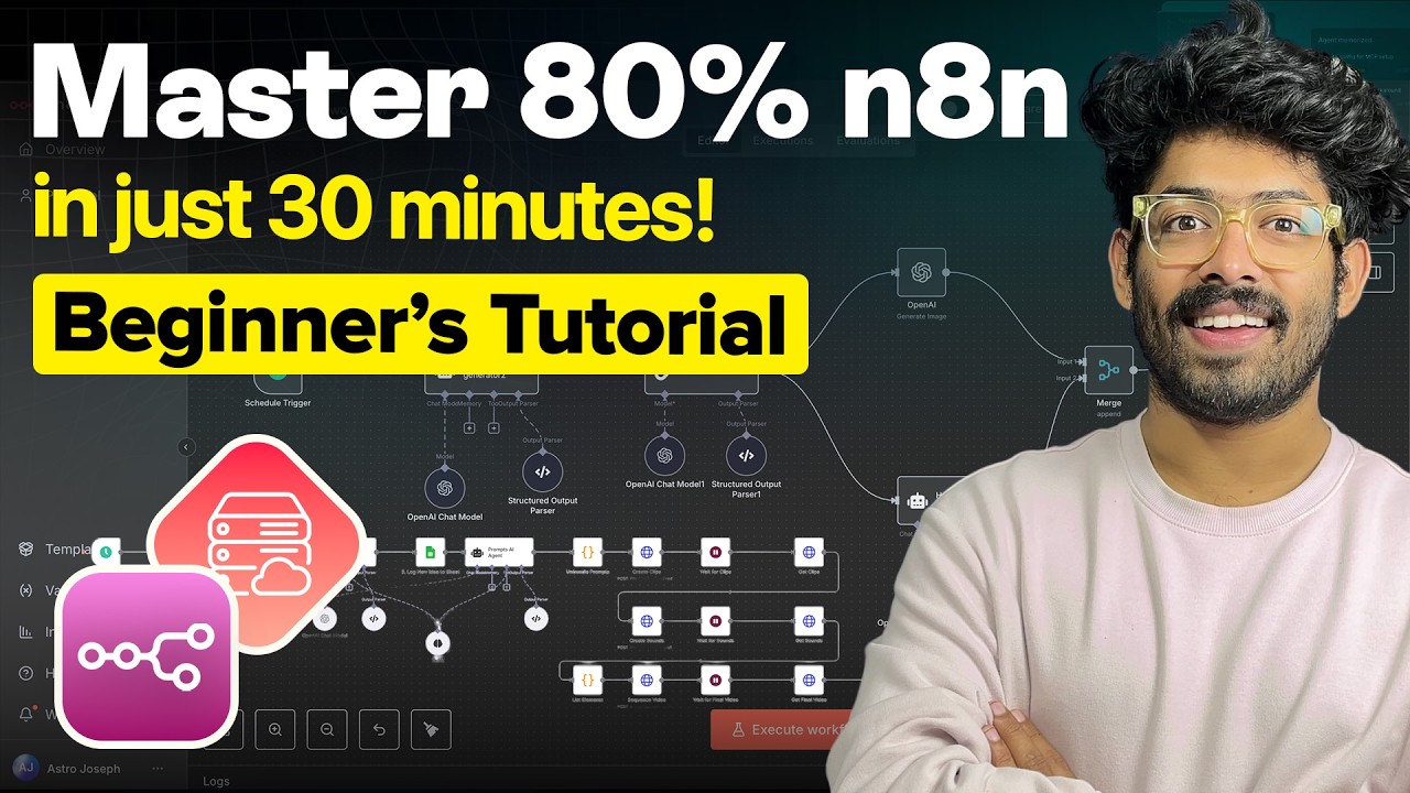 n8n Tutorial for Beginners: How to Build AI Automations for FREE | FULL ...