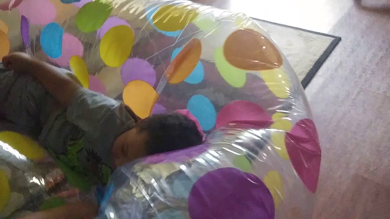 BIG BEACH BALL DEFLATION PART 1 - YouTube