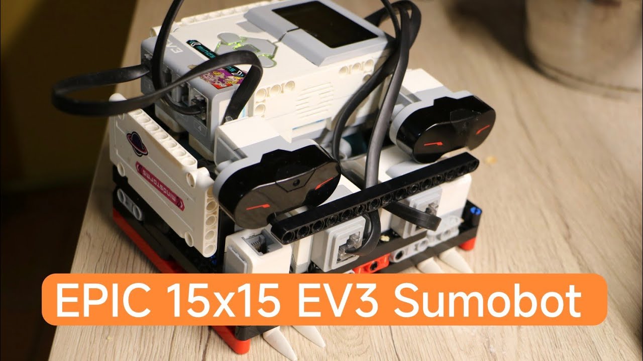 LEGO Mindstorms EV3 15x15 1kg sumobot building instructions #lego# ...