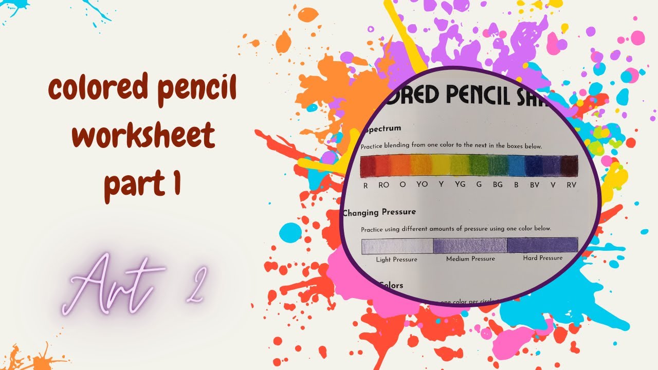Colored Pencil Worksheet Part #1 🎨 - YouTube