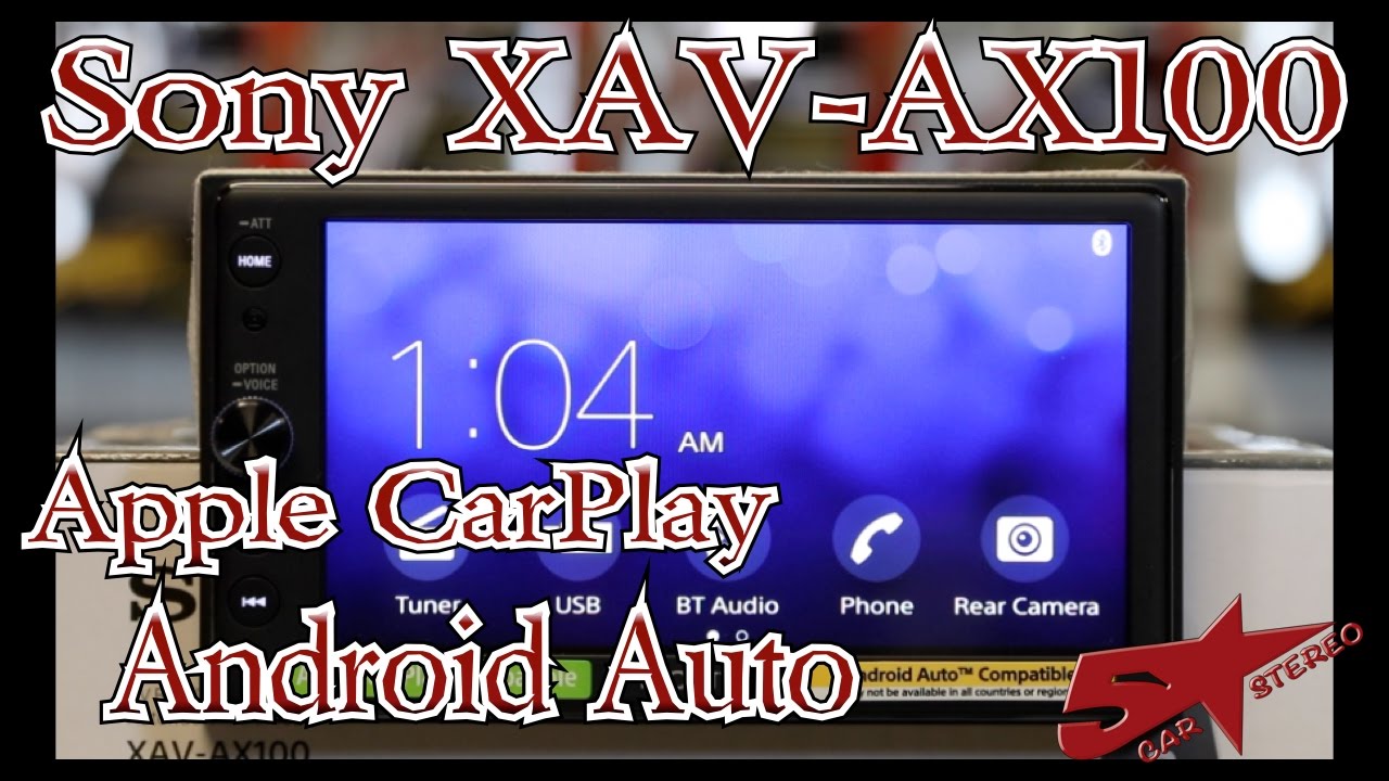 The Sony XAV AX100 CarPlay and Android Auto radio unboxing - YouTube