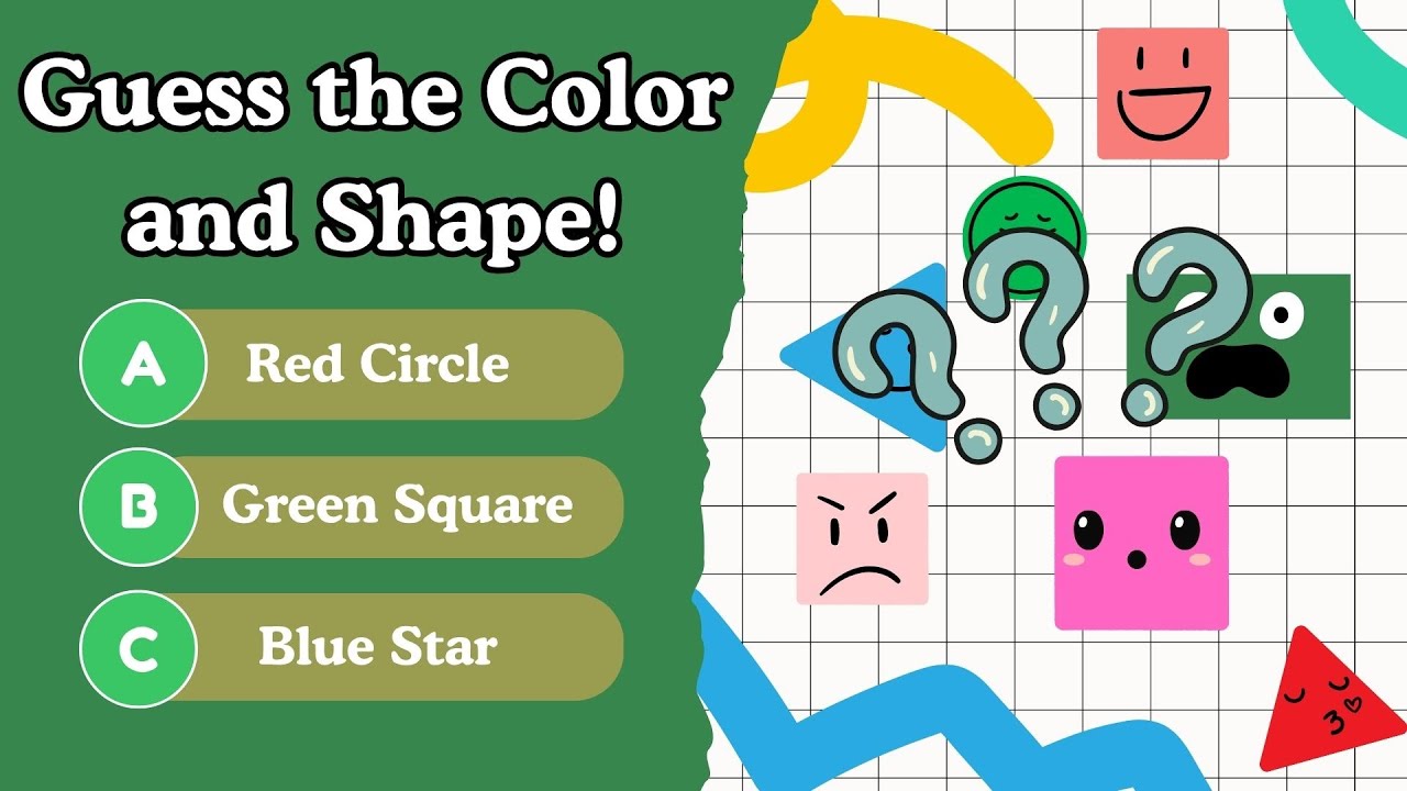 🎨 Guess the Color and Shape! | Fun Learning Game for Kids & Family ...