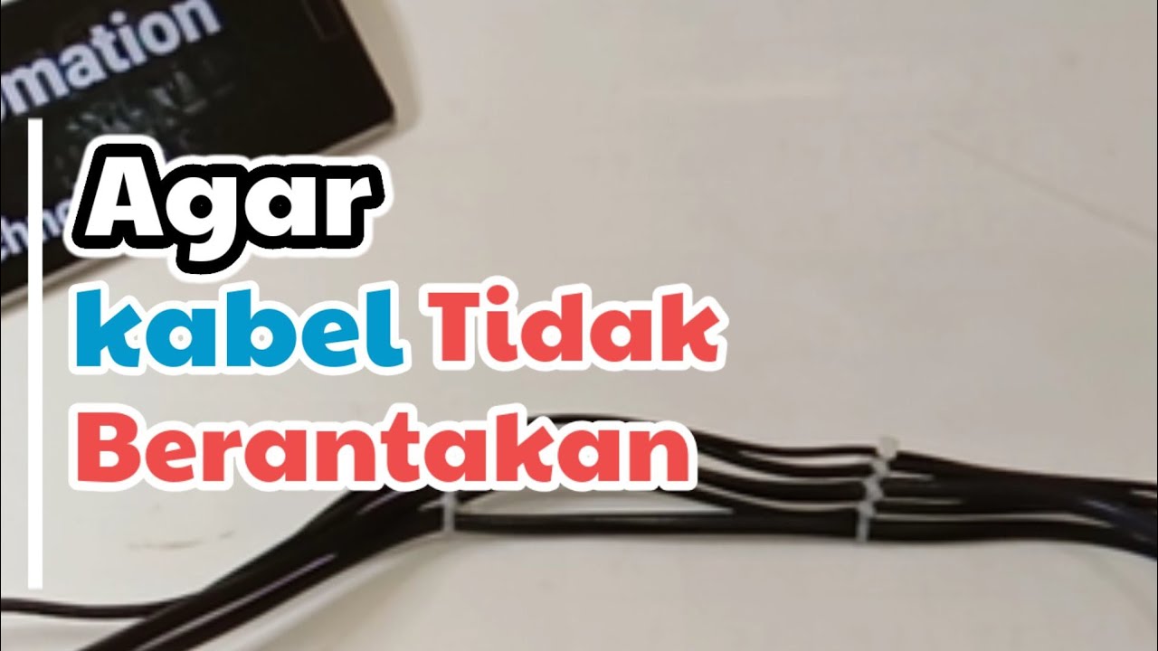 Cara merapikan kabel di dinding - YouTube