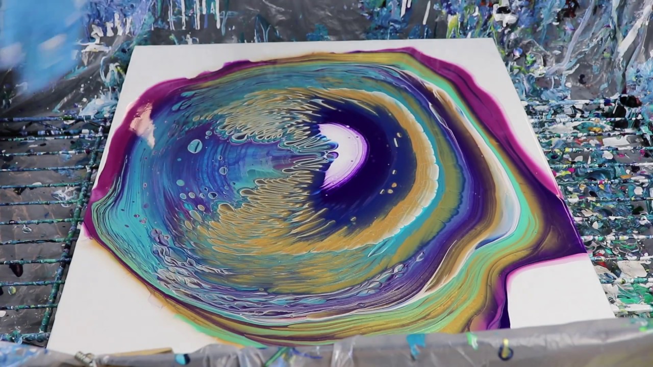 New Video!!! Jellyfish Pour Painting!!! Watch my new pour painting How ...