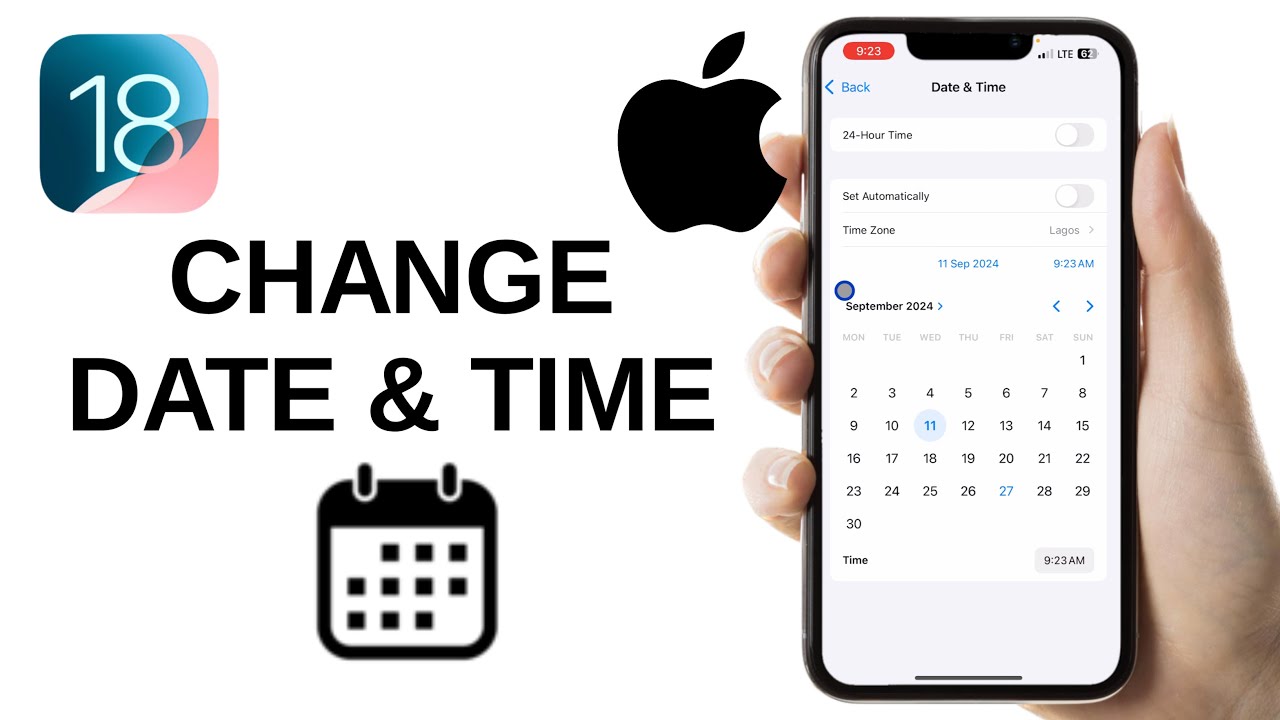 How to Change Date and Time on iPhone - iOS 18 - YouTube