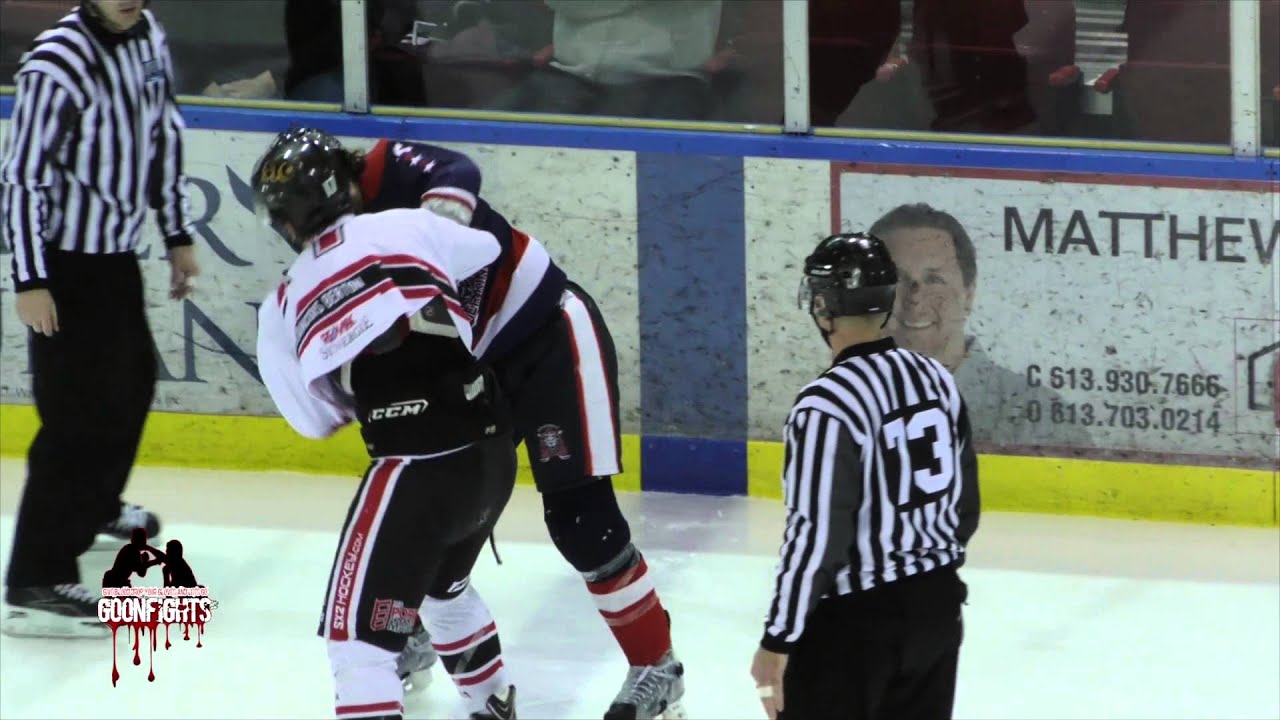 Steve Simoes Vs Maxime Robichaud River Kings Vs Eperviers Feb 22nd 2015 ...