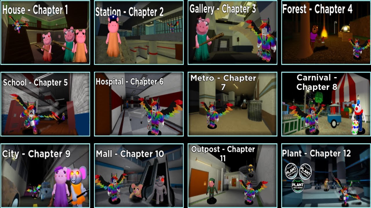PIGGY ALL THE CUT SCENES CHAPTERS 1 TO 12 (Roblox) - YouTube