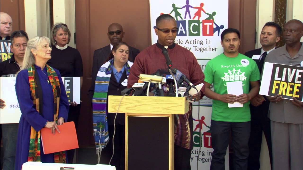 Rev. Michael-Ray Mathews Opens the Press Conference - YouTube