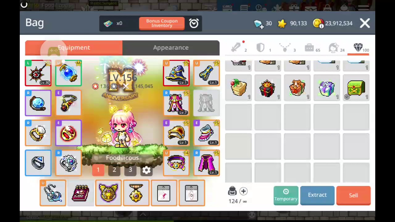 Maplestory M Opening Legendary Secondary Weapon Box - YouTube