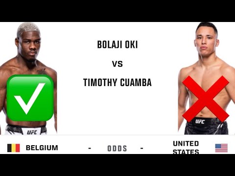 Bolaji Oki vs Timothy Cuamba Prediction | UFC Fight Night: Hermansson ...
