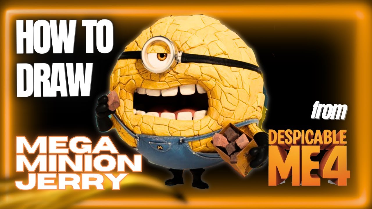 How to draw Mega Minion Jerry from Despicable Me 4 #despicableme4 # ...