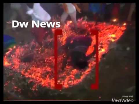 lady fall in volcano - YouTube