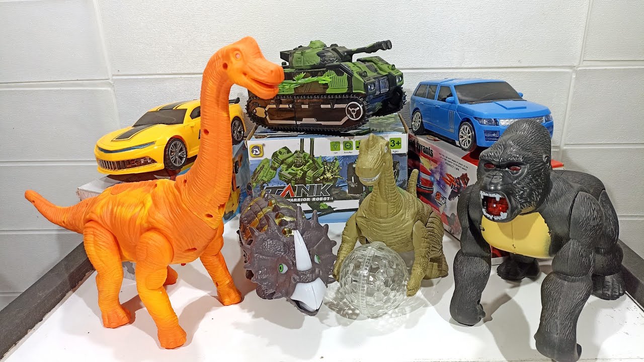 Review Pertarungan Dinosaurus, Brontosaurus dan Robot Transformers ...