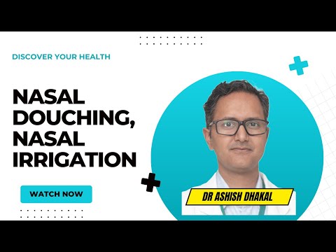Nasal douching/ Nasal irrigation न्याजल डुसिंग (नाक सफा गर्ने प्रक्रिया ...