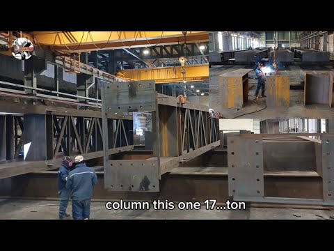 The process of steel building installation , /this project Part 6 - YouTube