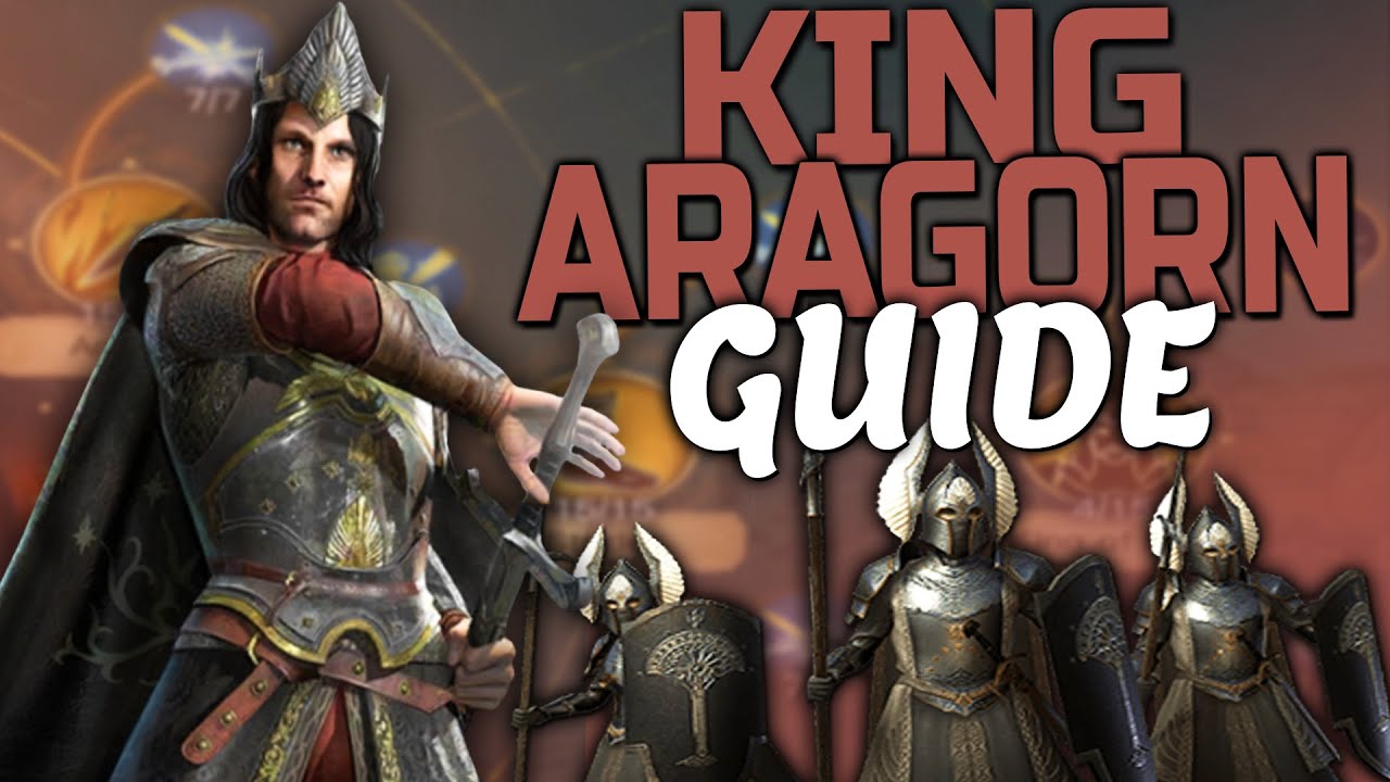 Lotr Rise To War: King Aragorn Guide (Purple Gear Build) PVP Breakdowns ...