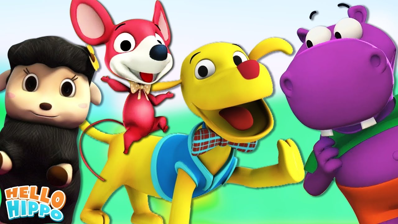 If You're Happy and You Know It Song | Hello Hippo 3D Rhymes & Kids ...