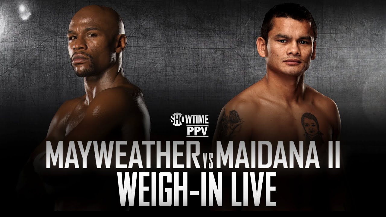 Weigh-In Live: Mayweather vs. Maidana 2 - SHOWTIME Boxing - YouTube