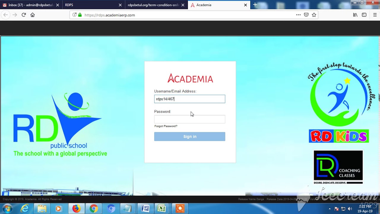 Demo Video for online fee pay at RDPS Betul - YouTube