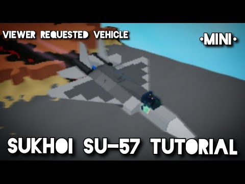 Mini Sukhoi Su-57 - Plane Crazy Tutorial - YouTube