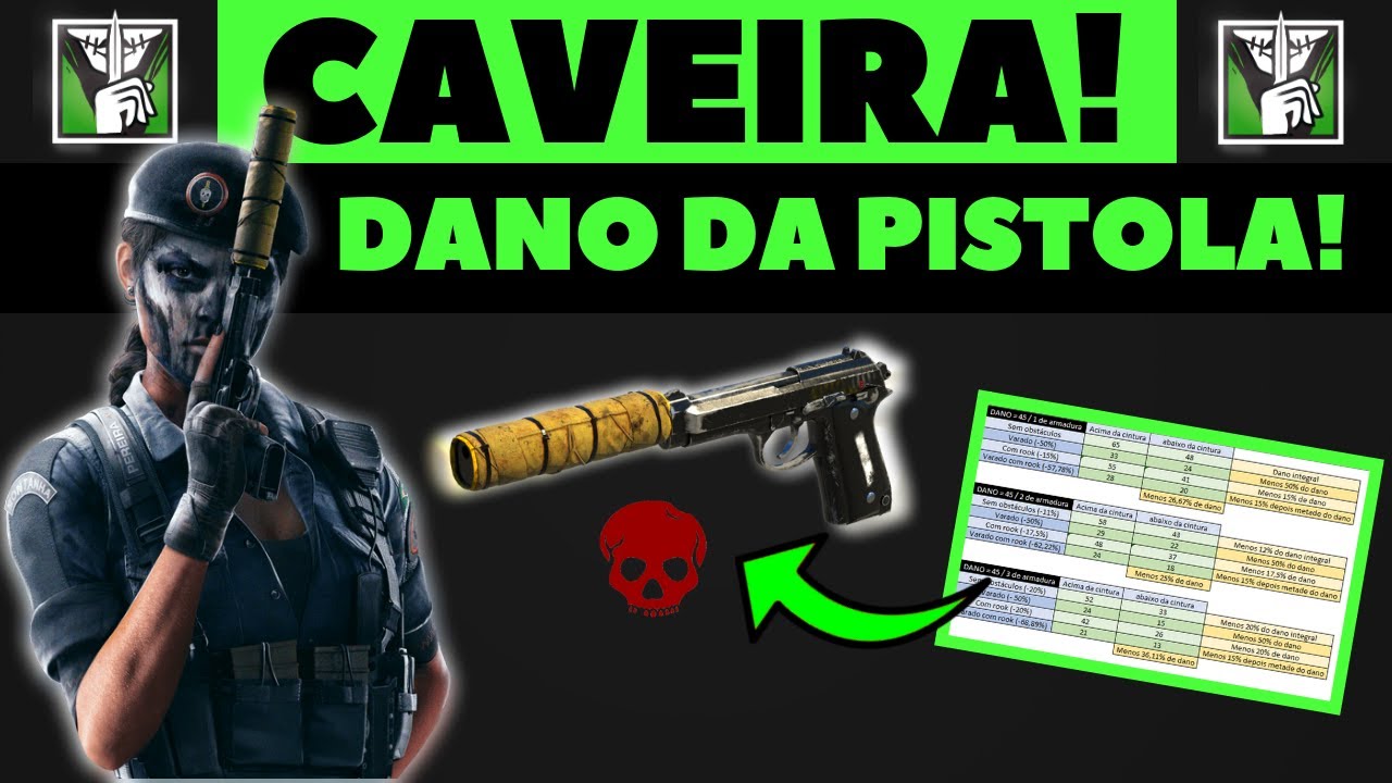 PISTOLA DA CAVEIRA: ÚTIL OU INÚTIL DEPOIS DO NERF? || RAINBOW SIX SIEGE ...