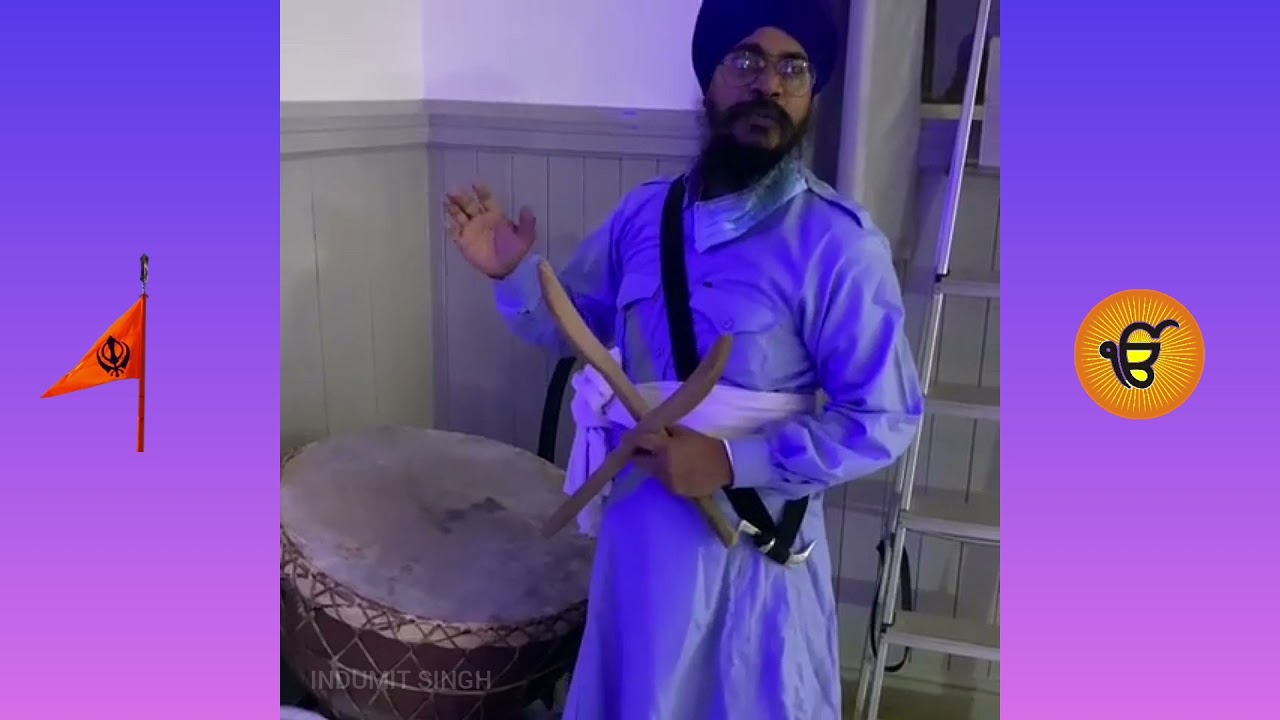 Nihang Singh explaining beats on Sikh Nagara #sikh #khalsa #nihang # ...