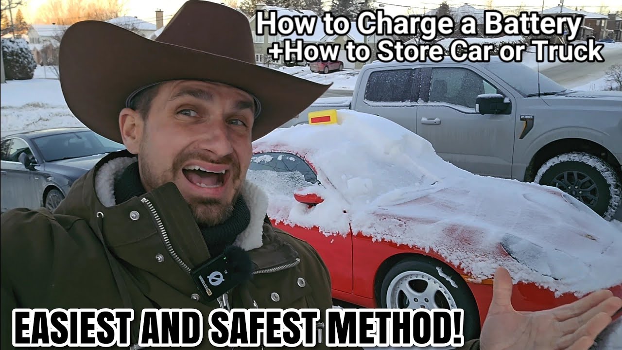 How to Charge a Car Battery. Important Vehicle Storage Step. - YouTube