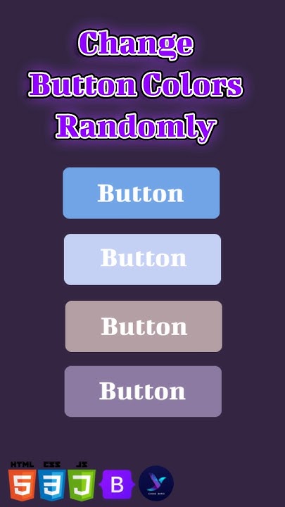 How To Change Button Color Randomly Using HTML, Bootstrap 5, JavaScript | JavaScript Tricks ...